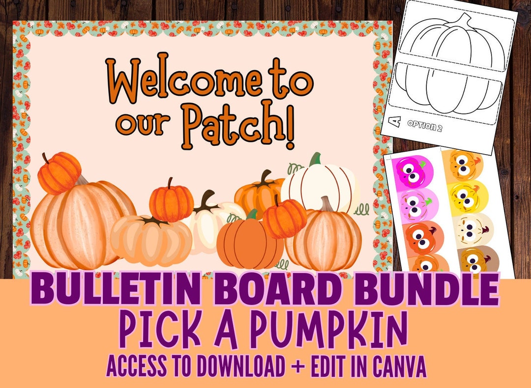 Pick a Pumpkin Bulletin Board Bundle | Halloween Classroom Decor ...