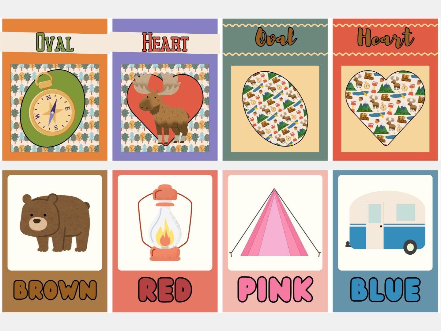 Alphabet, Color, Number, Shape Posters | Camping Adventure Classroom ...