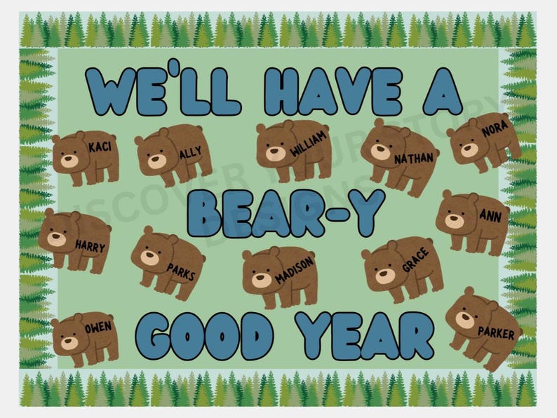 Woodland Animals Bulletin Board Bundle | Camping Nature Outdoor Theme ...