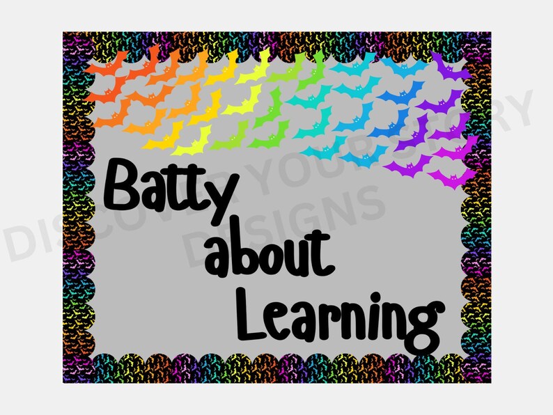 Batty About Learning Bulletin Board Bundle | Halloween Classroom Decor ...