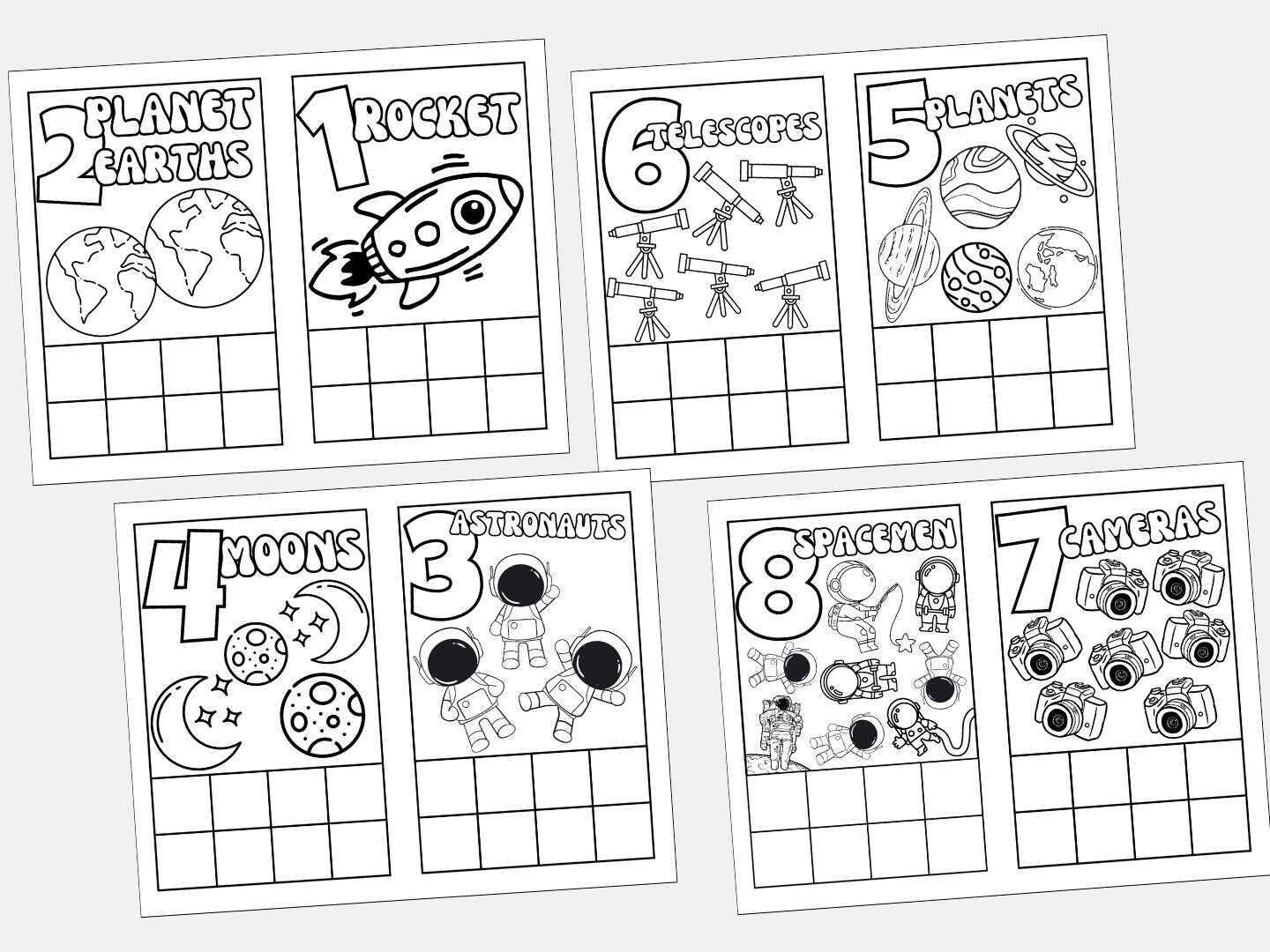 Astronaut Worksheets and Activity Pages Outer Space Unit Space Lessons ...