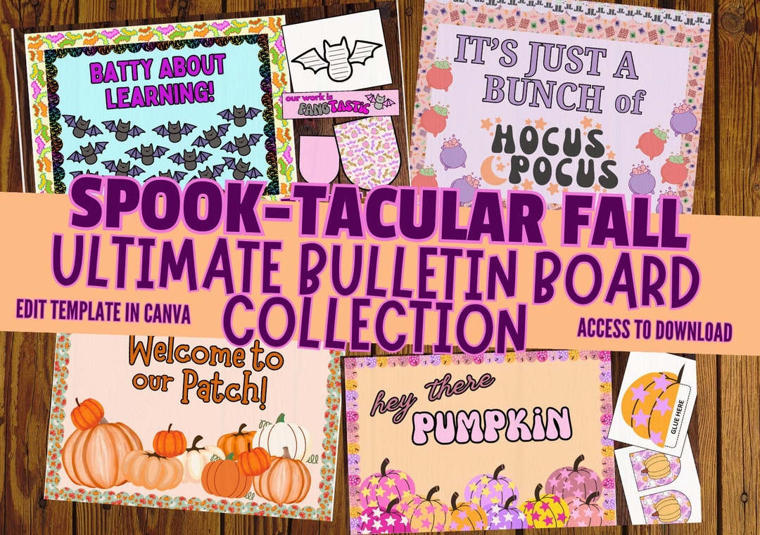 Ultimate Bulletin Board Collection Spooky Fall | Autumn Halloween Theme ...