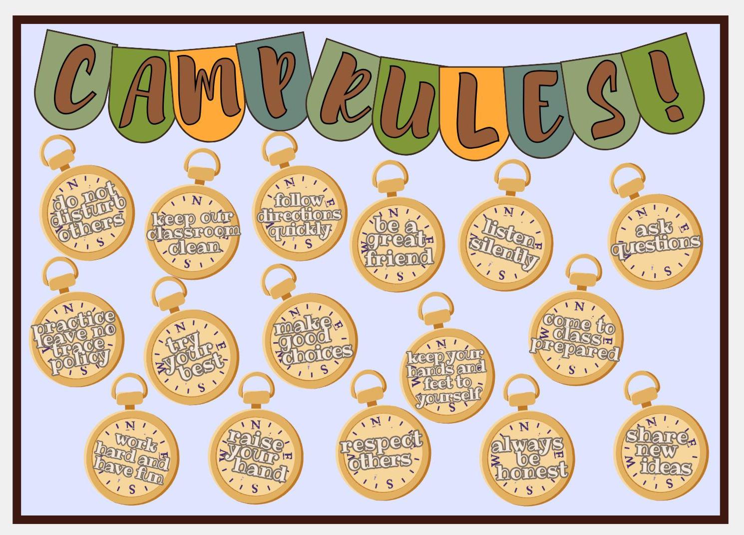 Classroom Resource Bundle | Camping Adventure Classroom Decor | Camping ...