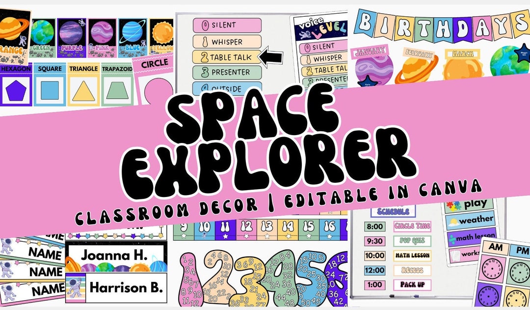 Space Explorer Classroom Decor Bundle | Outer Space Theme | Teacher ...