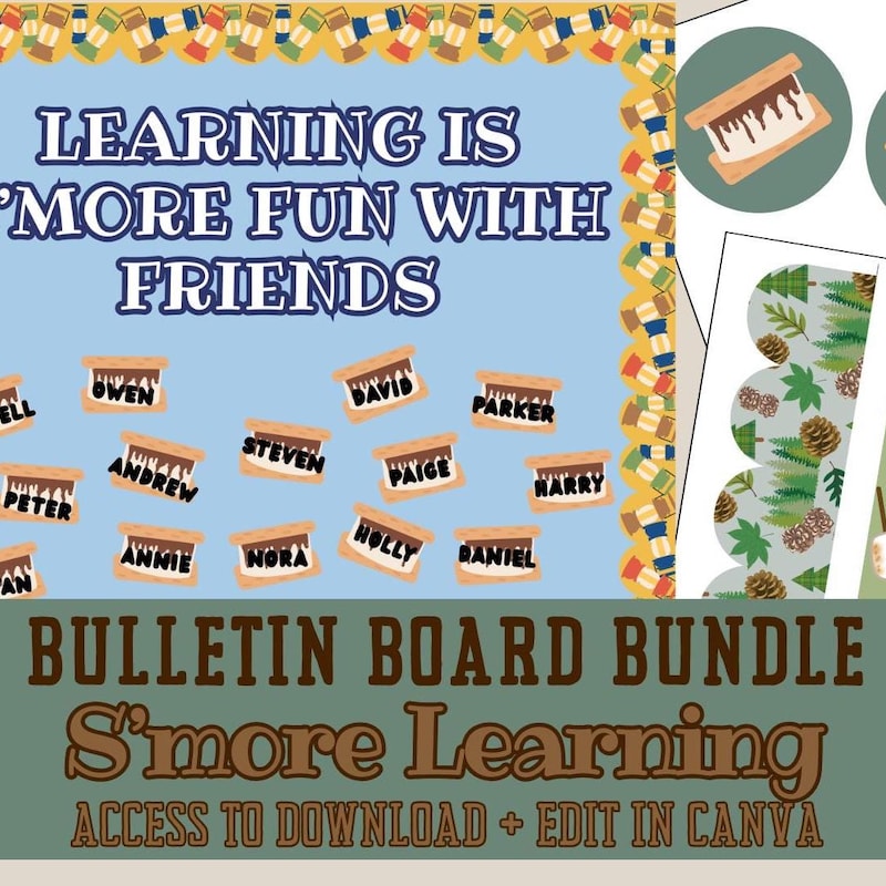 Smore Learning Bulletin Board - Etsy