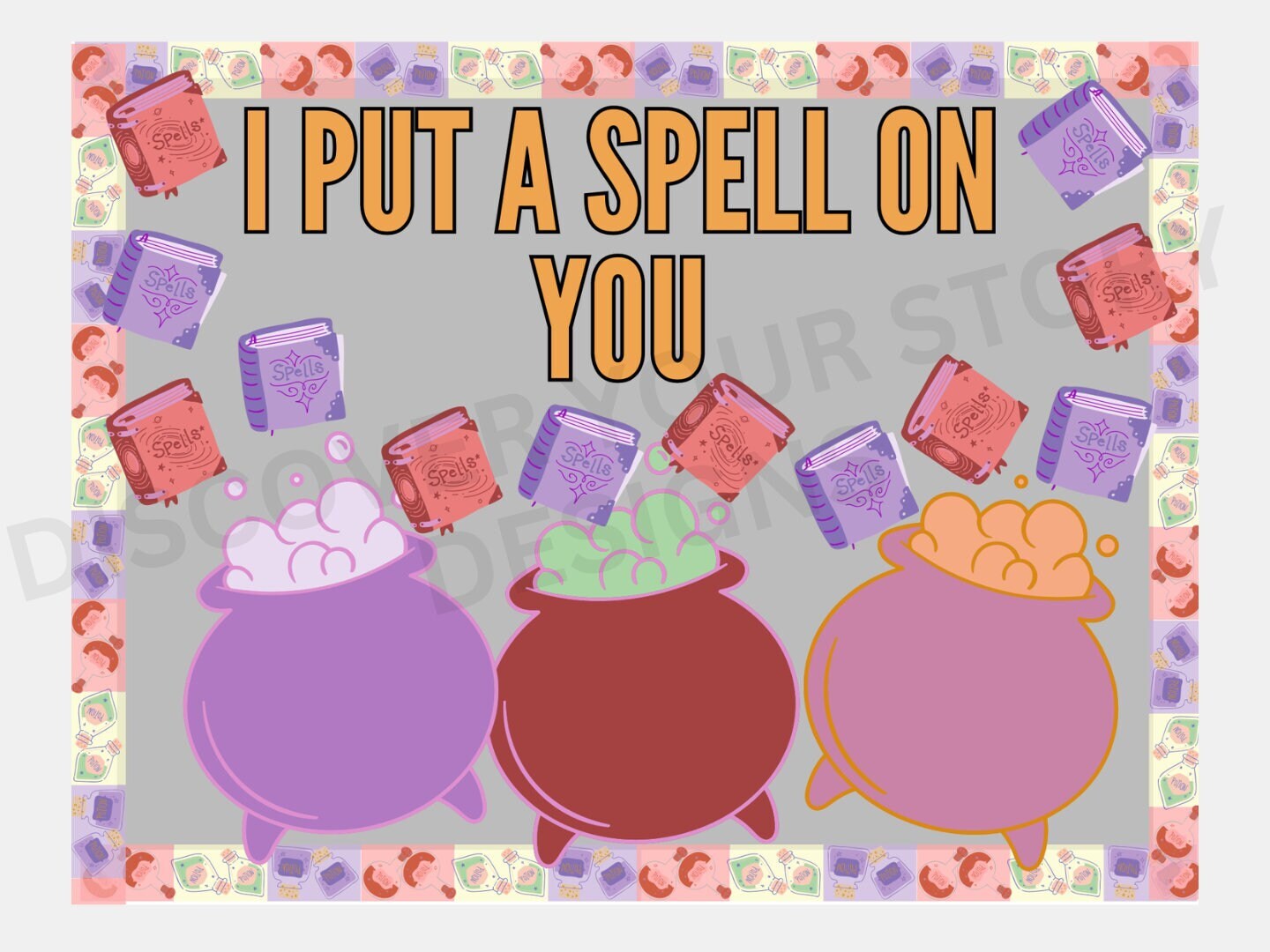 Hocus Pocus Bulletin Board Bundle Halloween Classroom Decor Teacher ...