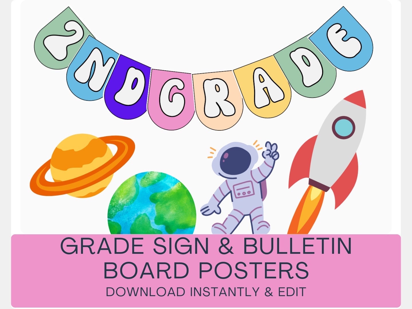 Bulletin Board Bundle Space Explorer Classroom Decor Outer Space Theme ...