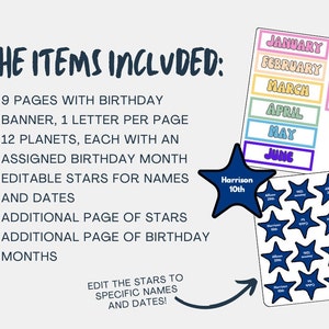 Birthday Board Kit - Space Explorer | Classroom Decor | Teacher ...
