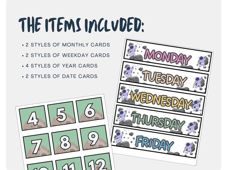 Flip Calendar - Space Explorer | Classroom Decor | Teacher Resource ...
