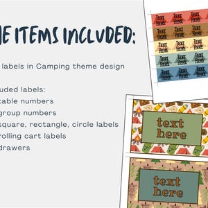Labels | Camping Adventure Classroom Decor | Camping Nature Outdoor ...