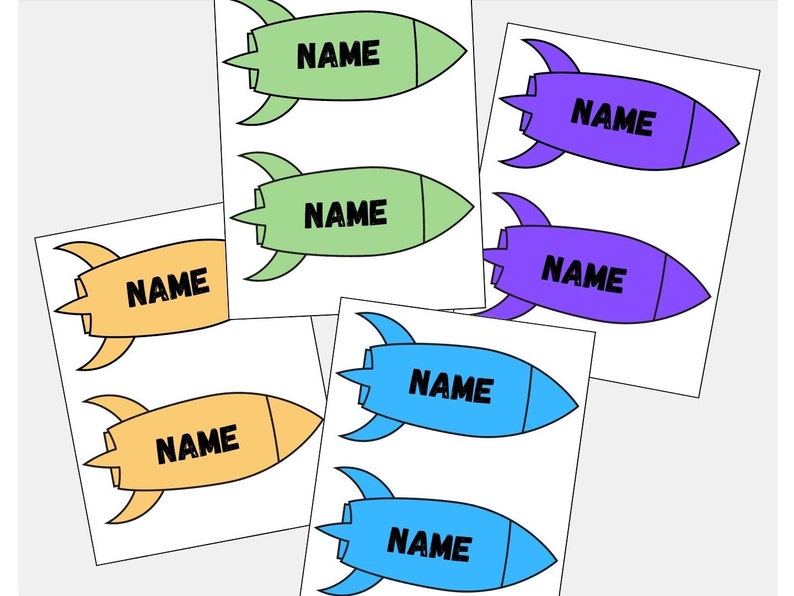 Starman Name Display Tags | Disney's Buzz Lightyear Inspired | Outer ...