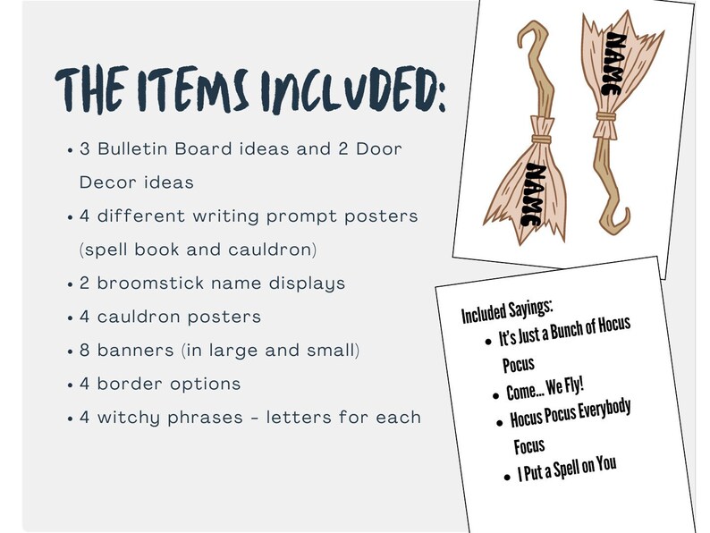 Hocus Pocus Bulletin Board Bundle | Halloween Classroom Decor | Teacher ...