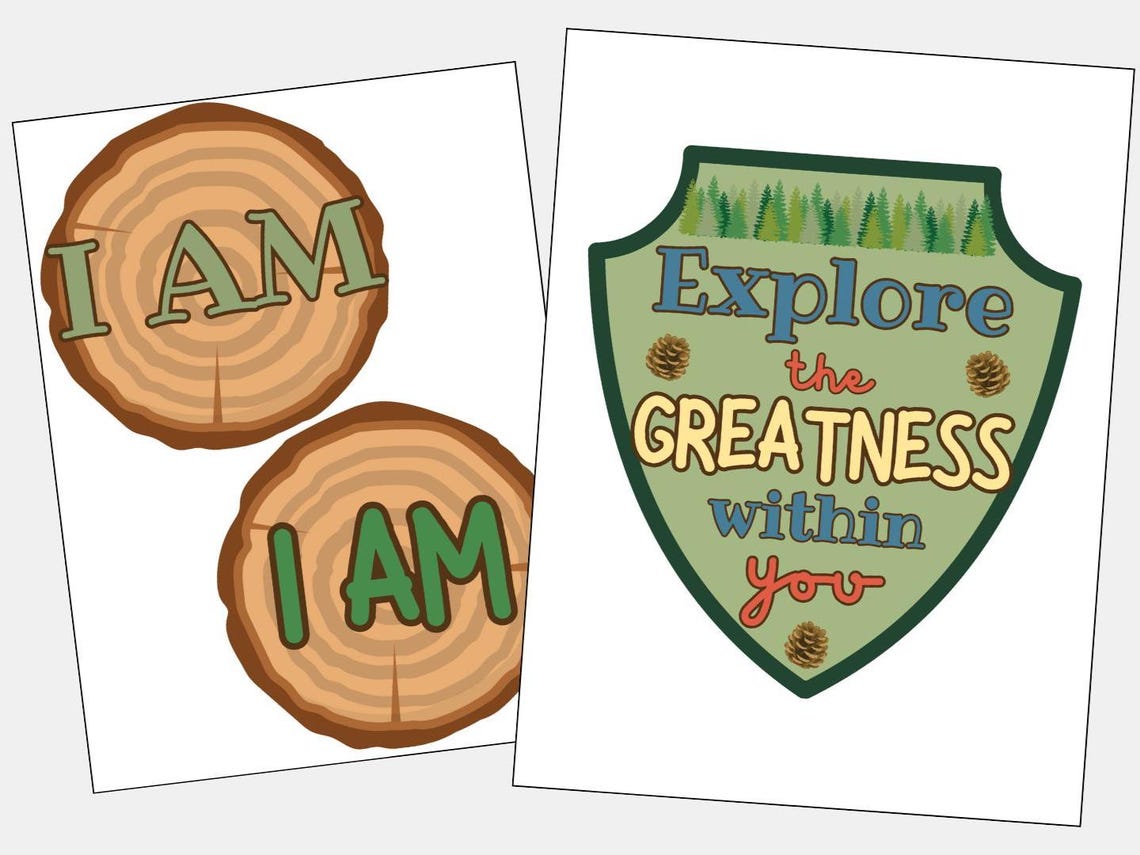 Affirmation Banner Display | Camping Adventure Classroom Decor ...