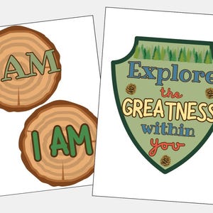 Affirmation Banner Display | Camping Adventure Classroom Decor ...