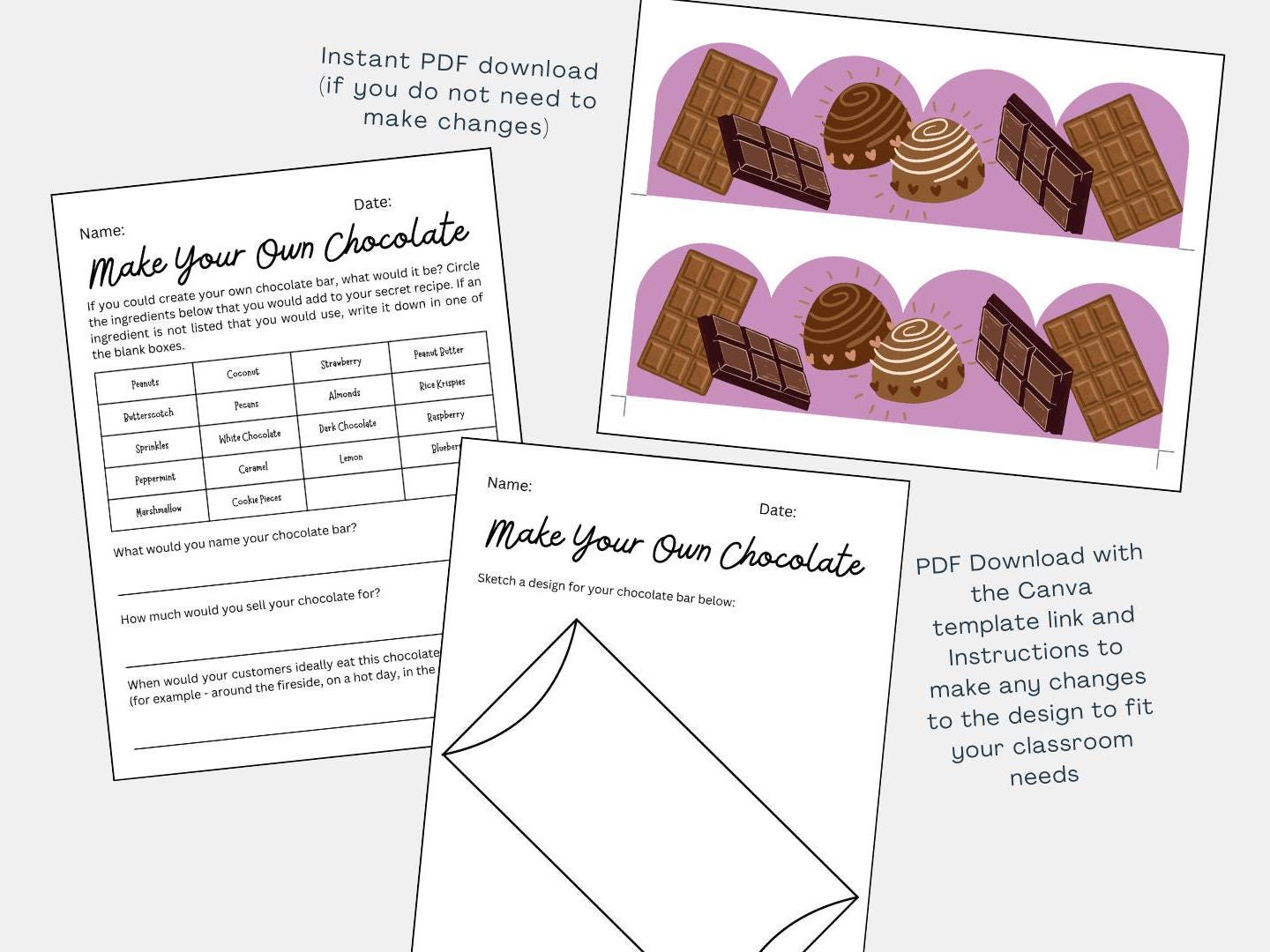 Chocolate Box Bulletin Board Bundle | Sweet Temptations Class Decor ...
