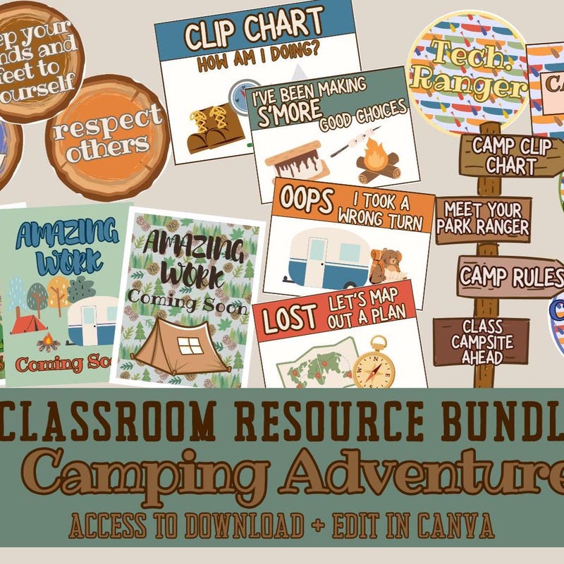 Camping Classroom - Etsy