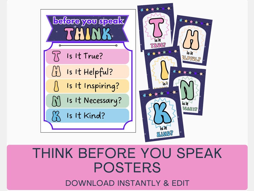 Think Before You Speak Display - Space Explorer | Classroom Decor ...