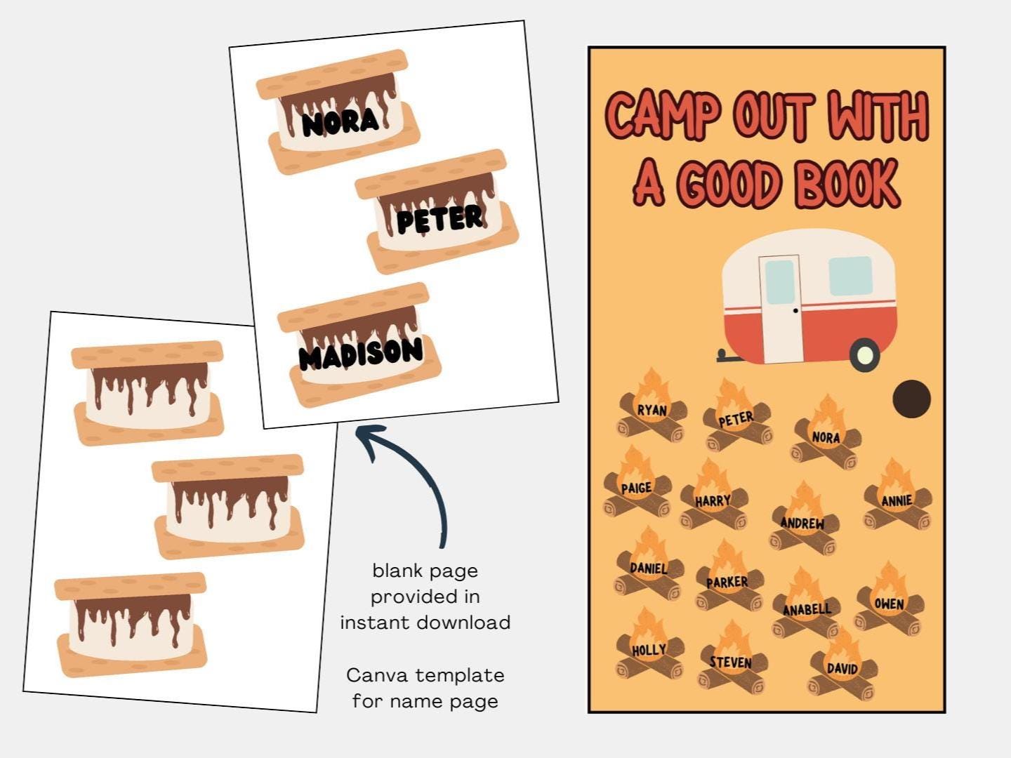 S'more Learning Bulletin Board Bundle | Camping Nature Outdoor Theme ...