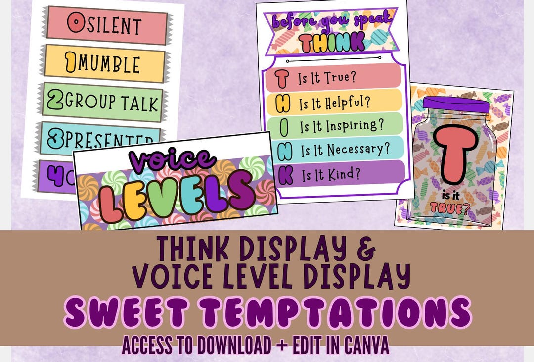 Voice Level & Think Before You Speak Display | Sweet Temptations ...