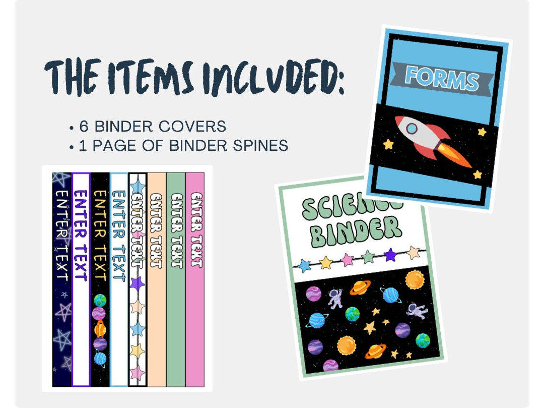 Binder Covers & Spines - Space Explorer | Classroom Decor | Teacher ...