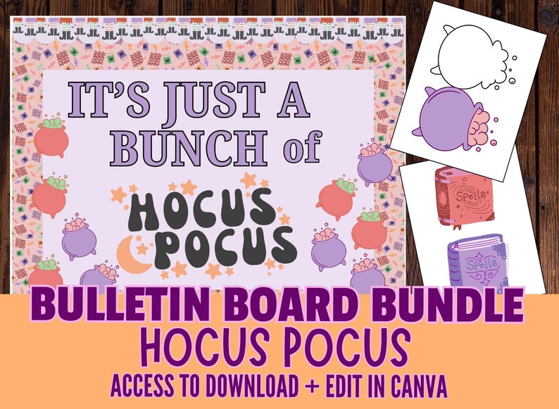 Hocus Pocus Bulletin Board Bundle | Halloween Classroom Decor | Teacher ...