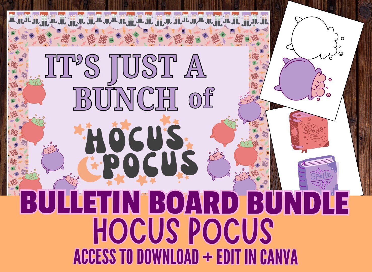 Hocus Pocus Bulletin Board Bundle | Halloween Classroom Decor | Teacher ...