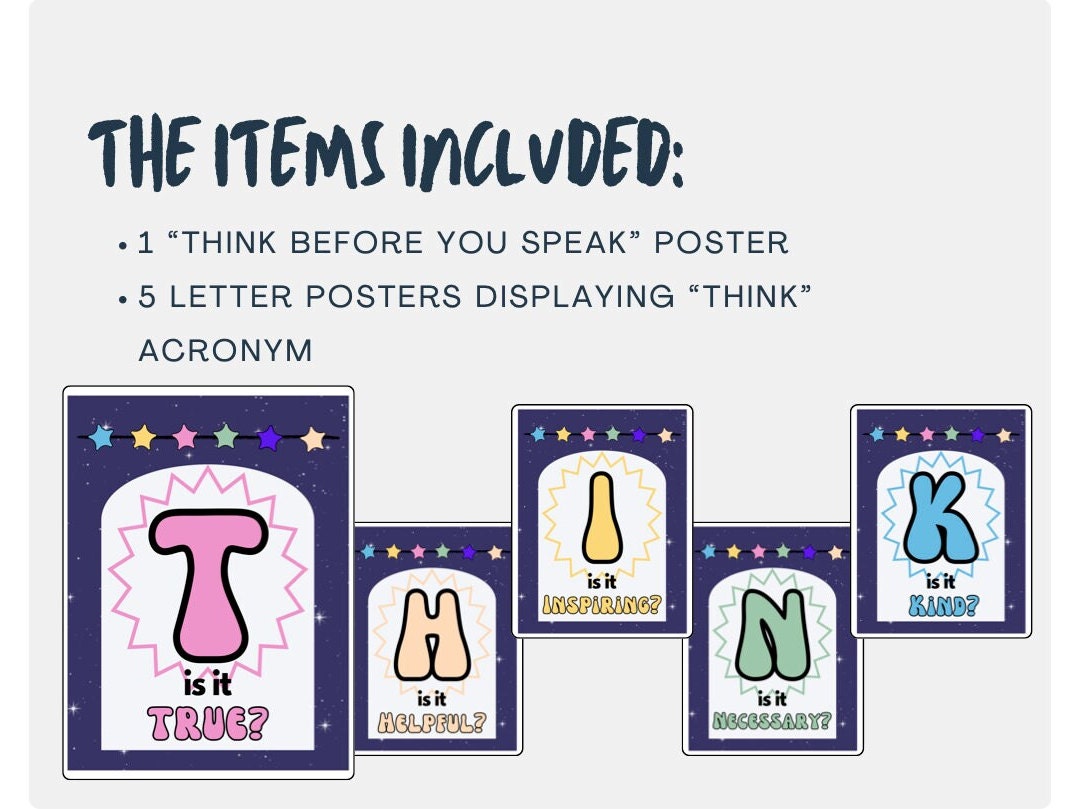 Think Before You Speak Display - Space Explorer | Classroom Decor ...