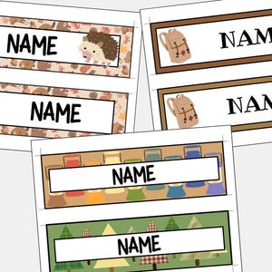 Nameplates | Camping Adventure Classroom Decor | Camping Nature Outdoor ...