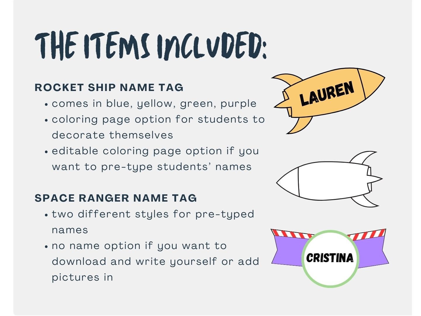 Starman Name Display Tags | Disney's Buzz Lightyear Inspired | Outer ...