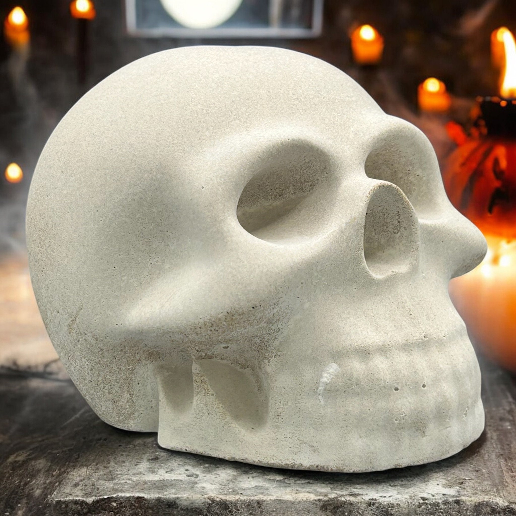 Gothic Skull Decoration - Ready to Paint or Display Various Material ...