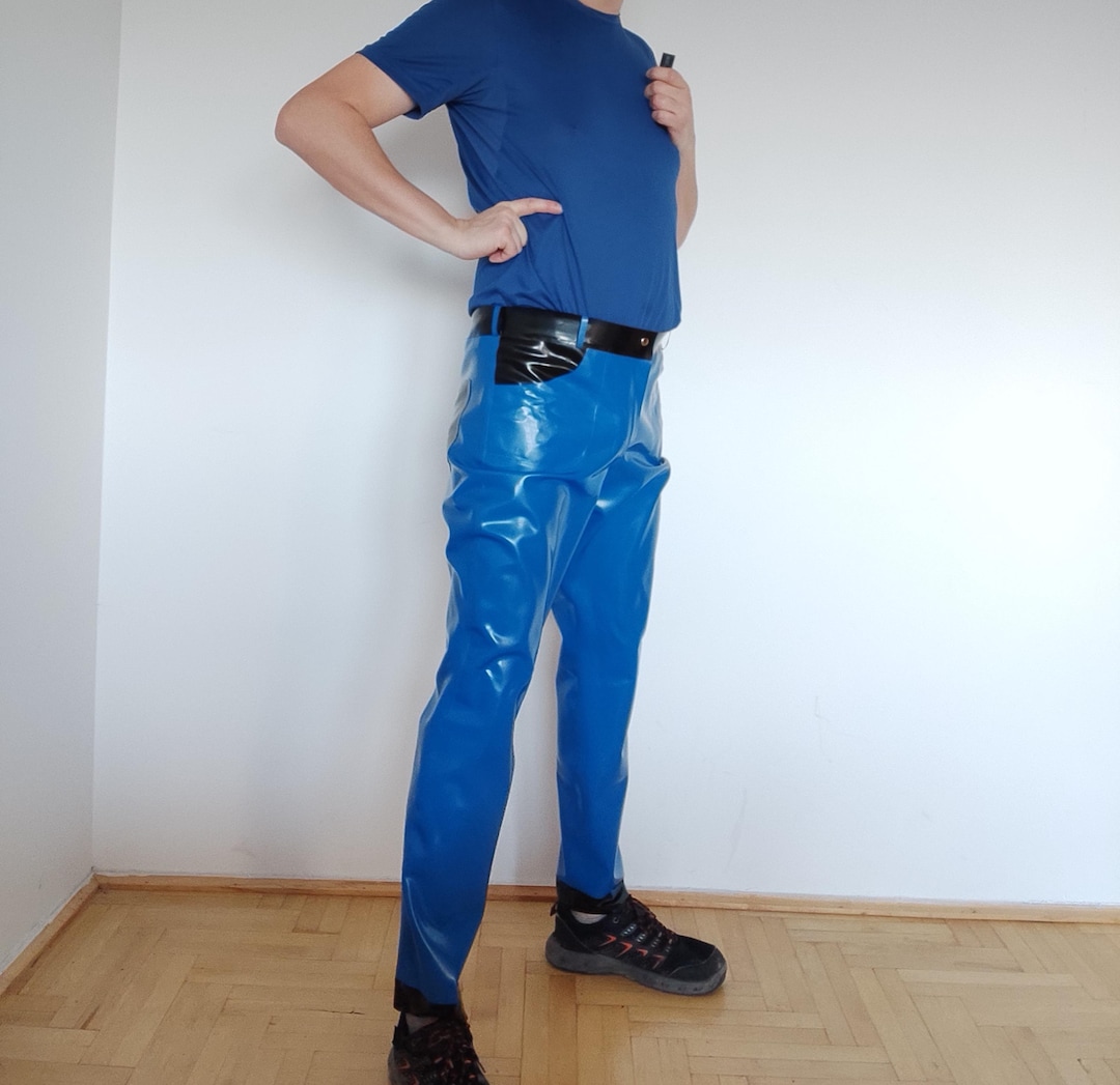 Latex Rubber Handmade in Europe Jeans Pants Trousers Pantalones YKK M2M ...