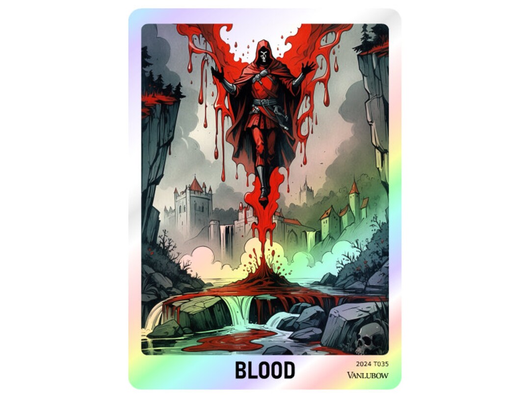 Blood // Clue - Double Foil Token - Etsy