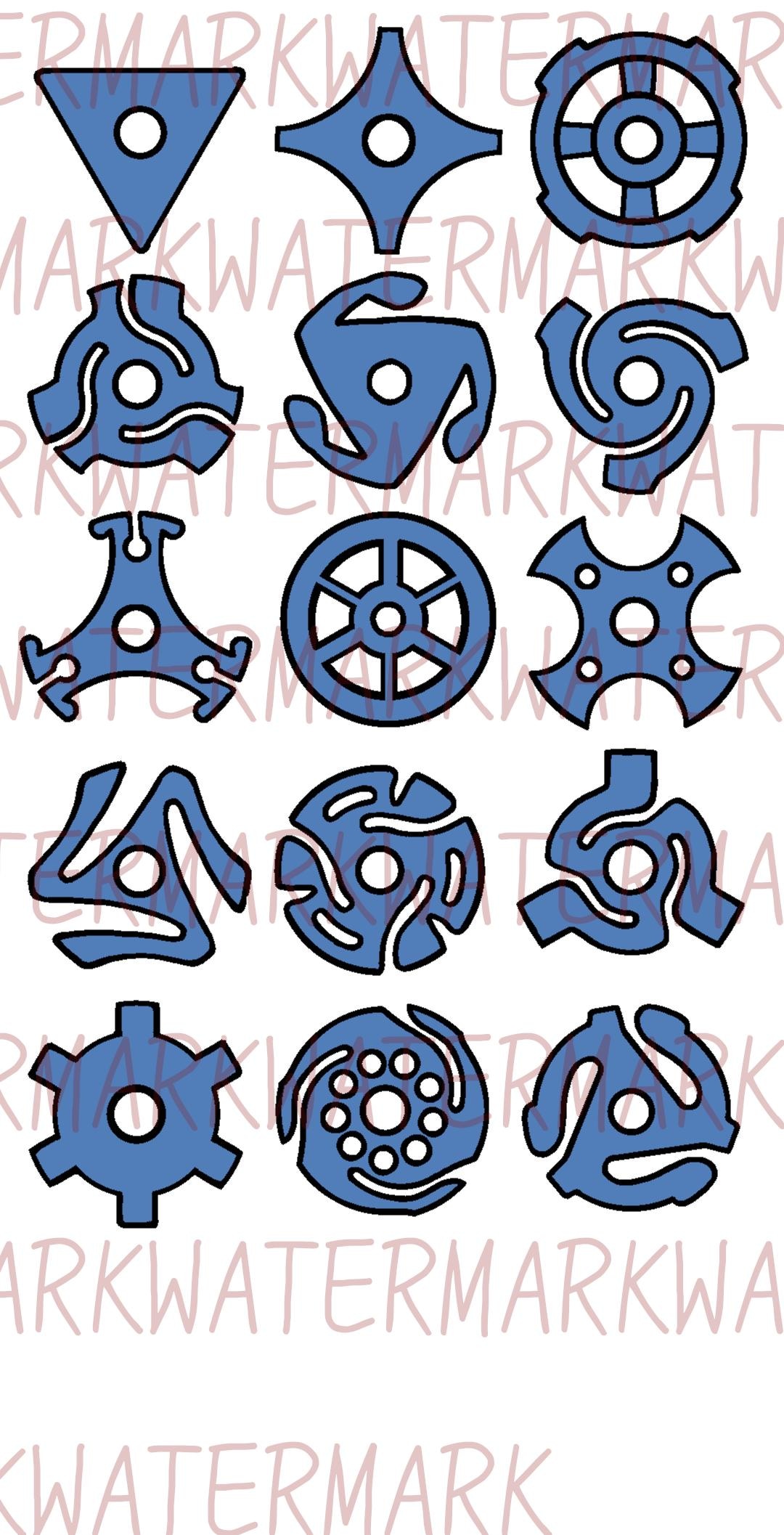 45 Adapter SVG - Etsy