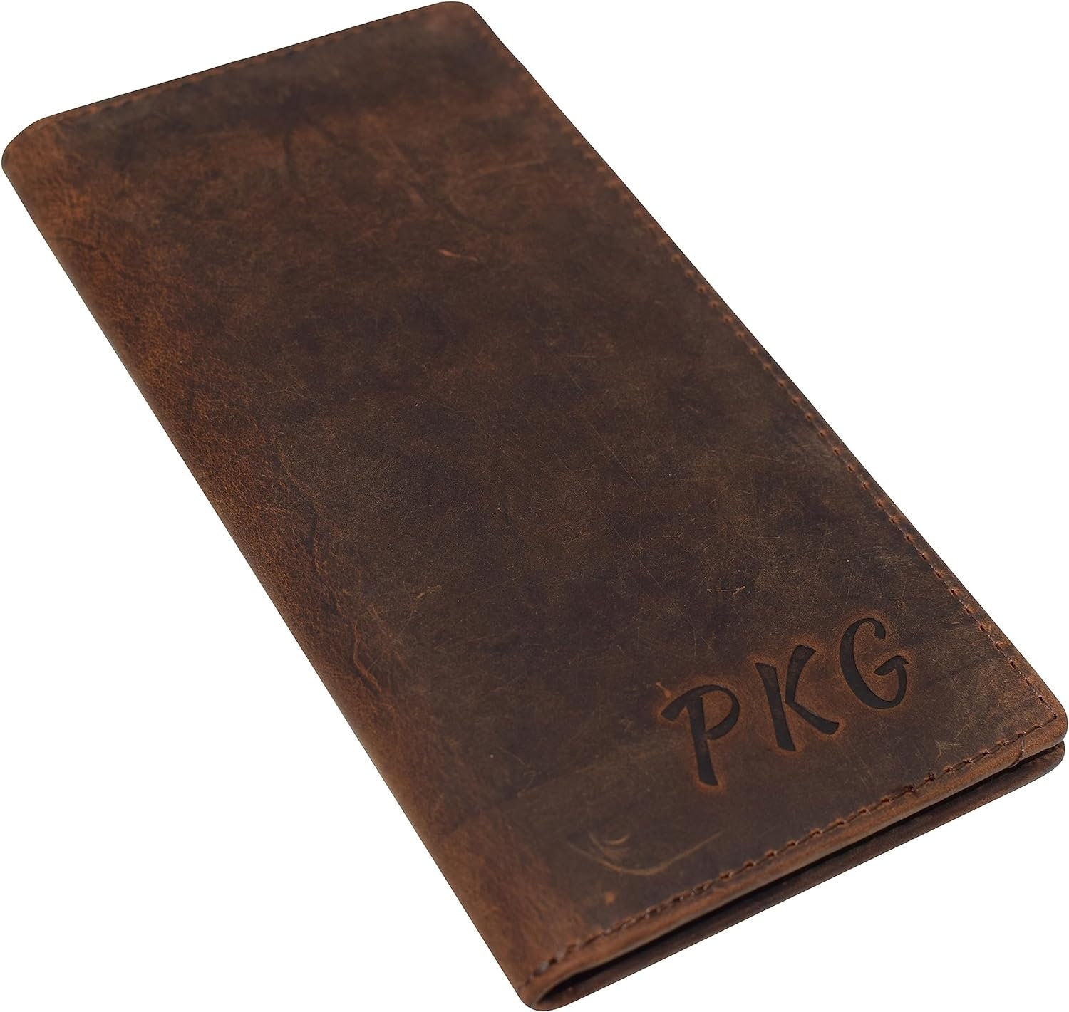 Personalized Checkbook Cover Brown Blocking Vintage Leather Check Book ...
