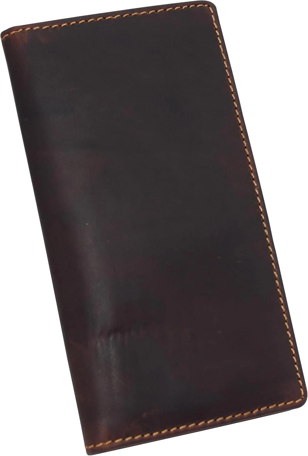 Personalized RFID Blocking Slim Long Bifold Vintage Leather ID Credit ...