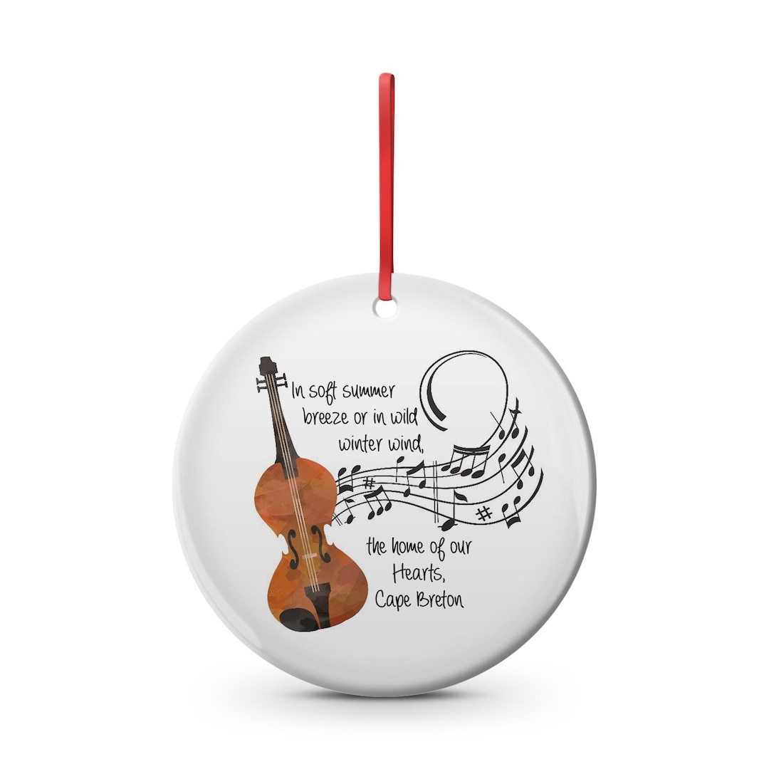 In Soft Summer Breeze Fiddle Cape Breton Ornament - Etsy
