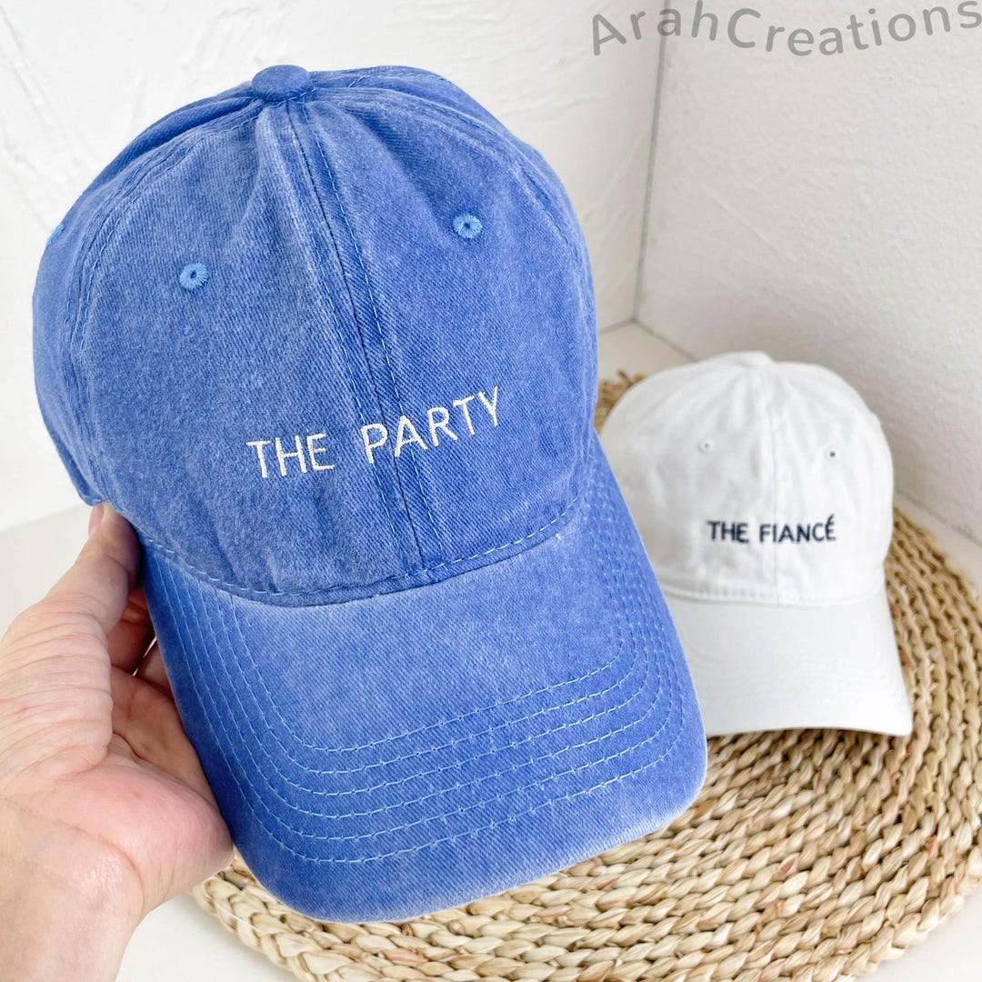 Custom Embroidered the Party Hats | Personalized Camp Bachelorette Hat ...