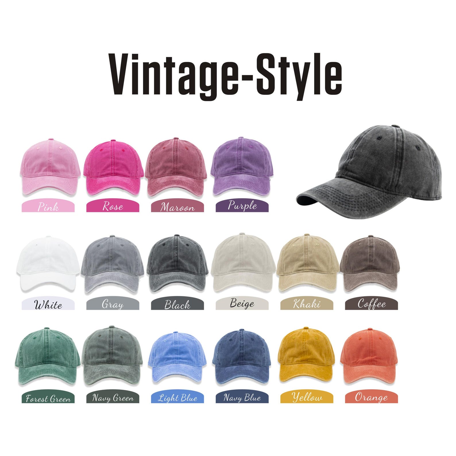 Custom Dad Embroidered Hat | Personalized Grandpa Hat With Est Year ...