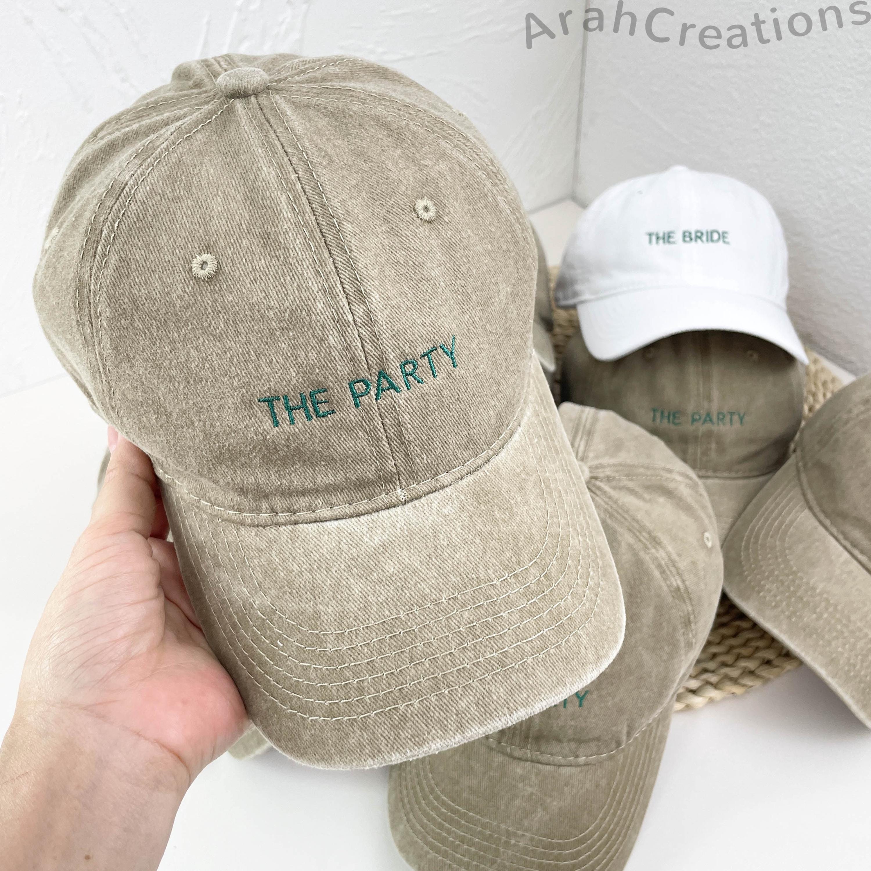 Embroidered Bride Squad Hats, Custom Wedding Party Baseball Caps ...