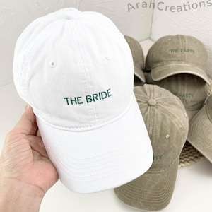 Embroidered Bride Squad Hats, Custom Wedding Party Baseball Caps ...