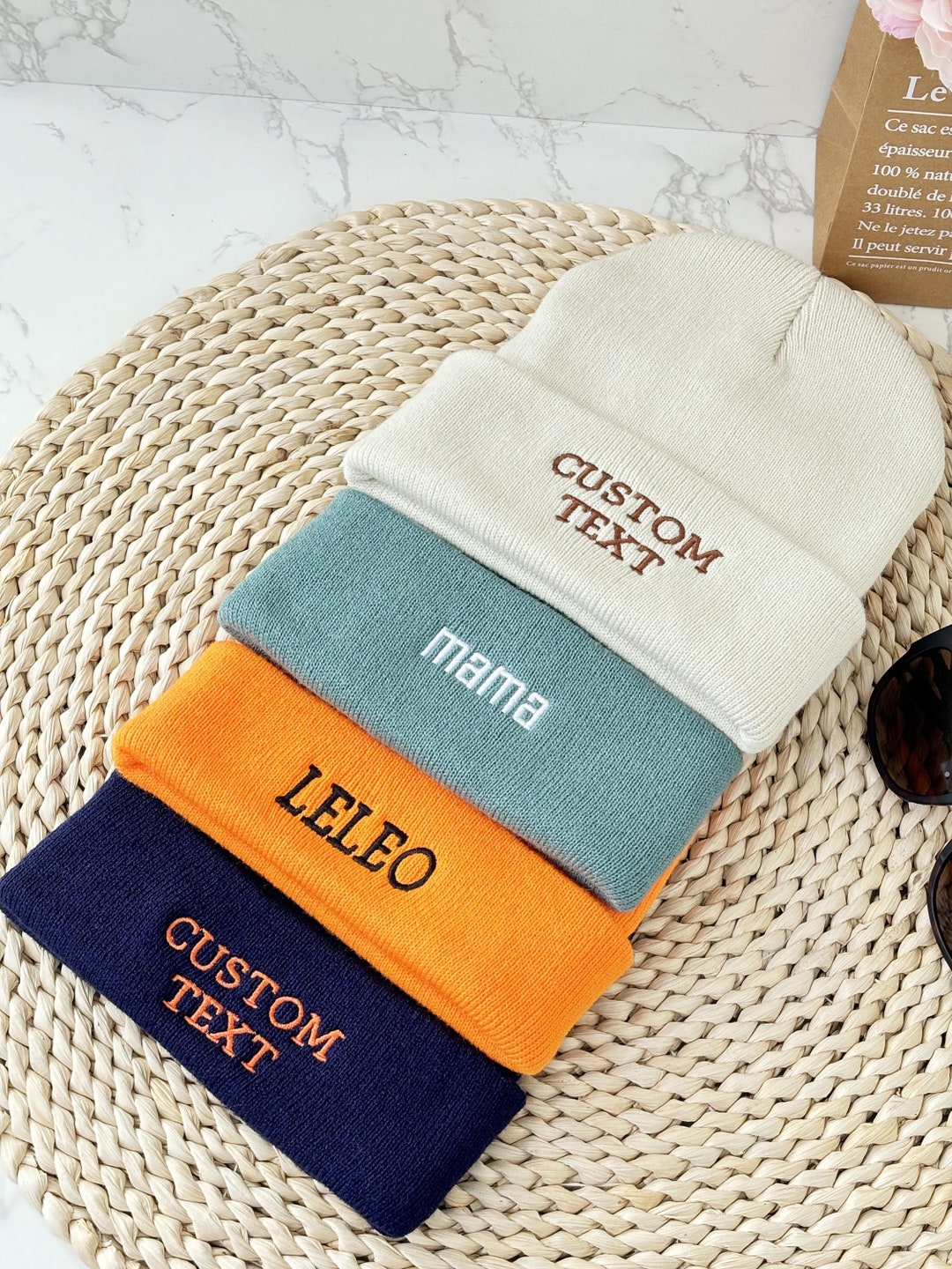 Personalized Embroidered Beanie Winter Hat | Beanies for Women | Unisex ...