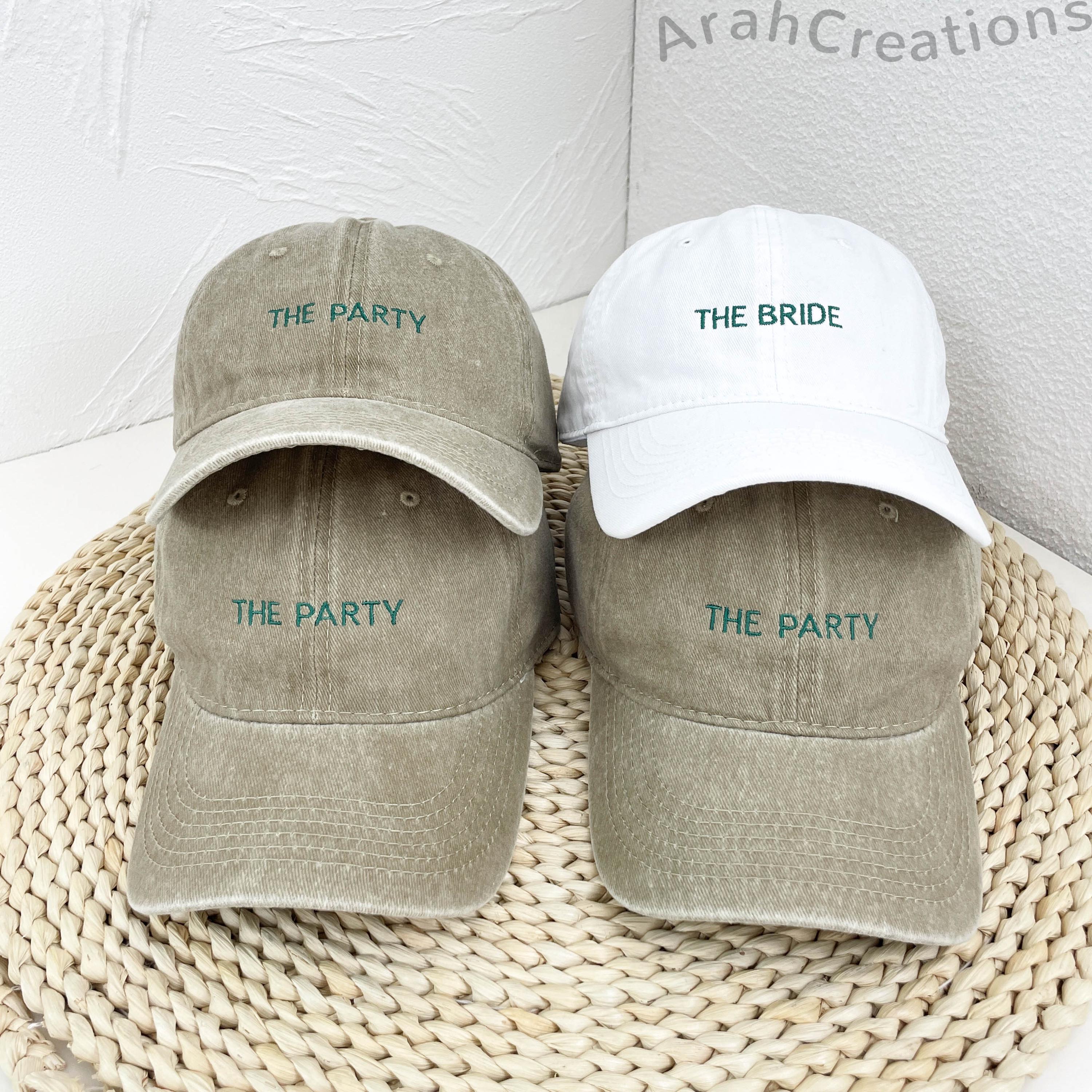 Embroidered Bride Squad Hats, Custom Wedding Party Baseball Caps ...