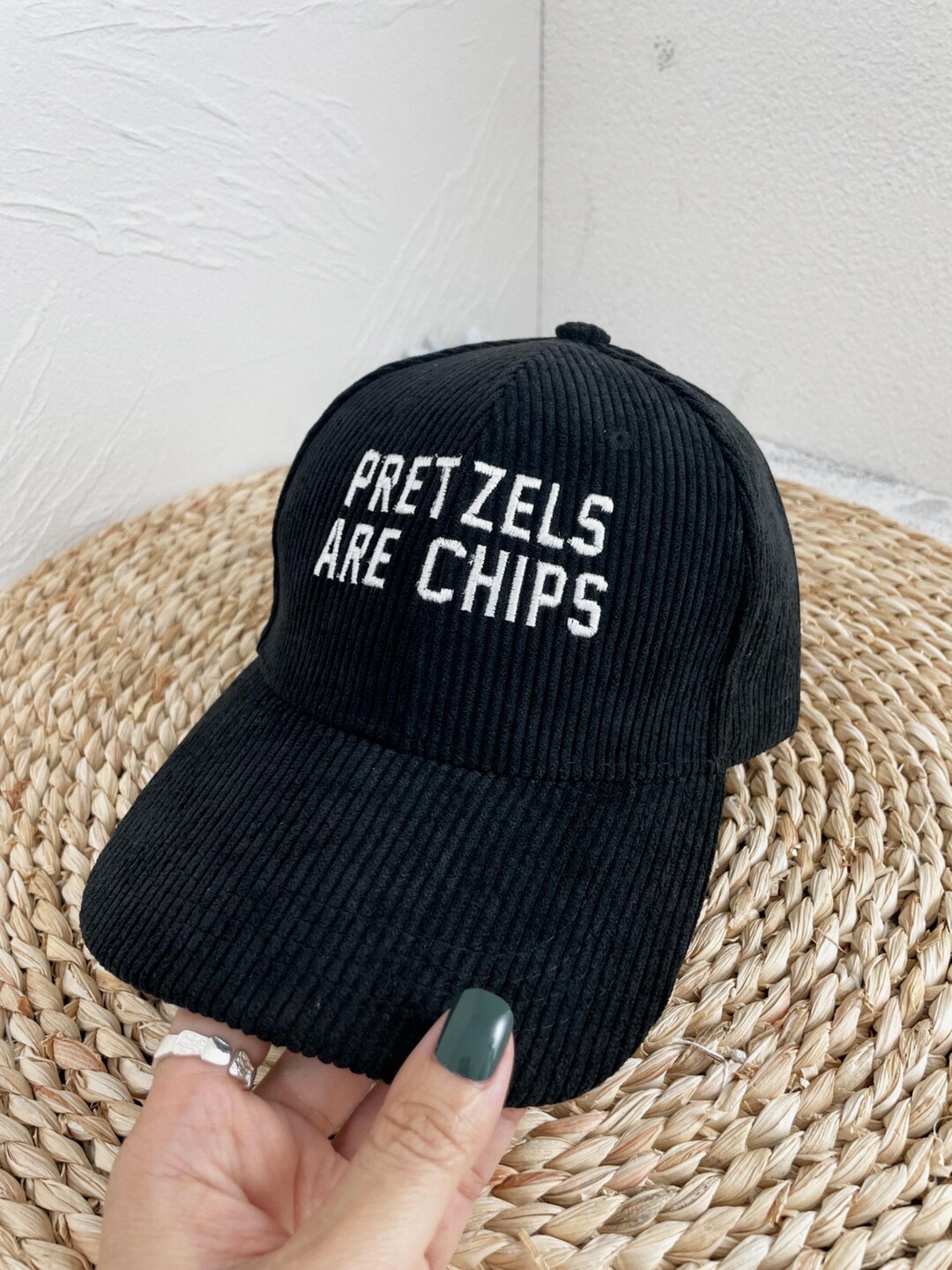 Custom Embroidered Corduroy Hat | Personalized Text Baseball Cap ...