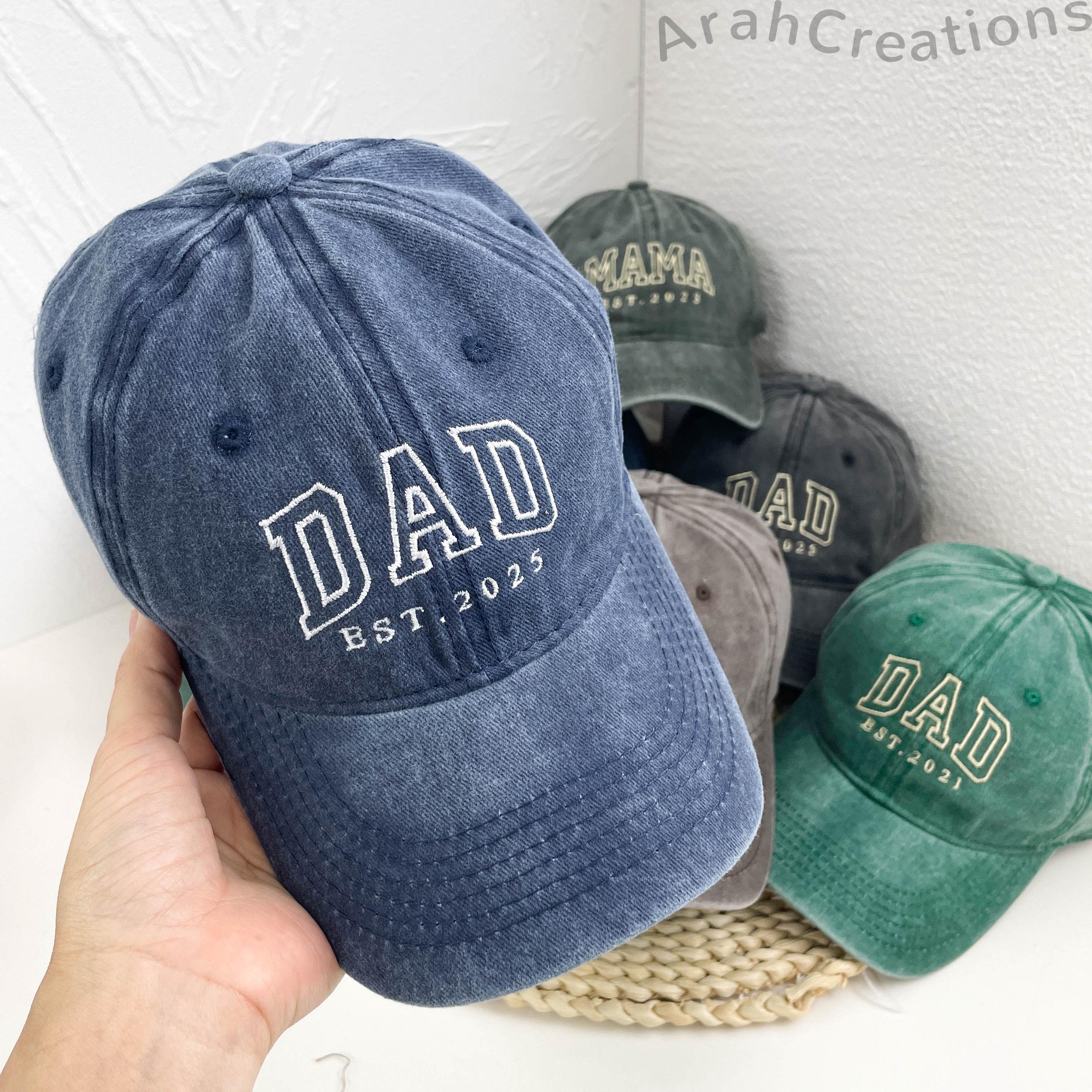 Custom Dad Embroidered Hat | Personalized Grandpa Hat With Est Year ...