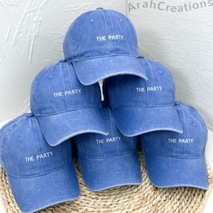 Custom Embroidered Wife of the Party Hats | Personalized Bachelorette ...
