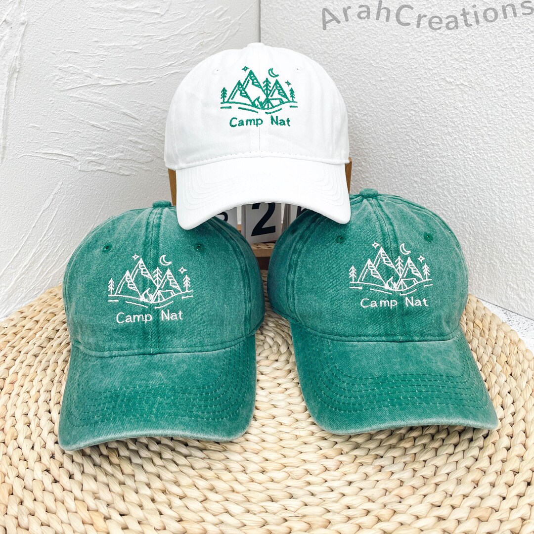Embroidered Camp Bachelorette Hats | Personalized Bride Squad Caps ...