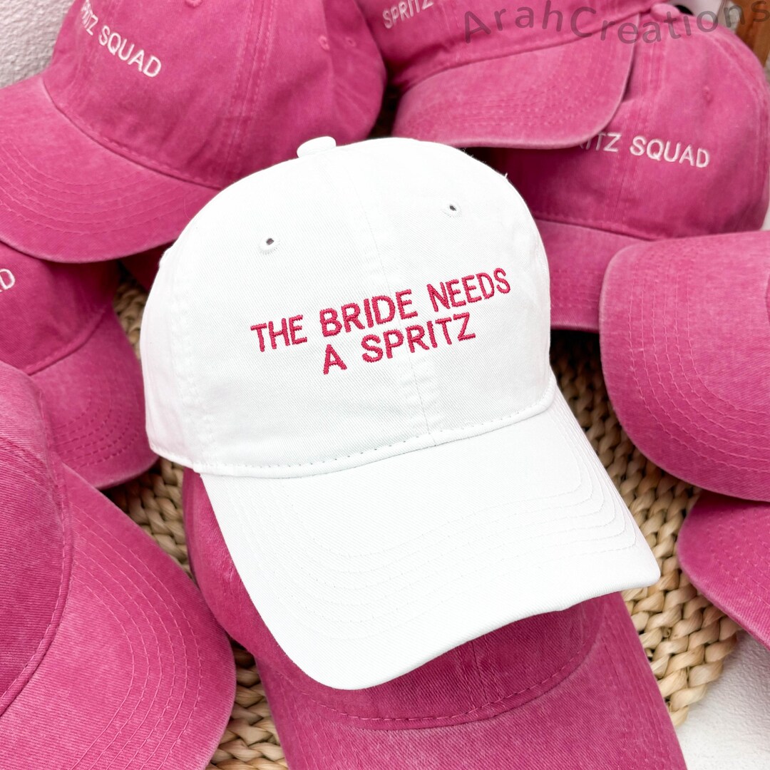 Embroidered Bride Squad Hats, Custom Wedding Party Baseball Caps ...