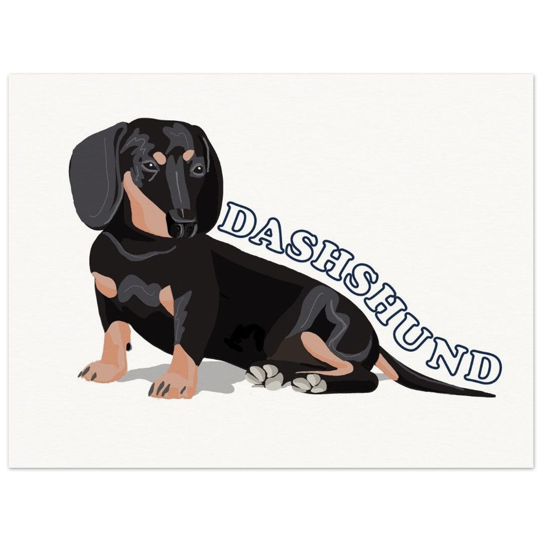 Dachshund Dog Design - Etsy