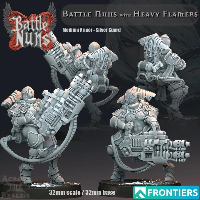 Battle Nuns: Heavy Flamers - Etsy