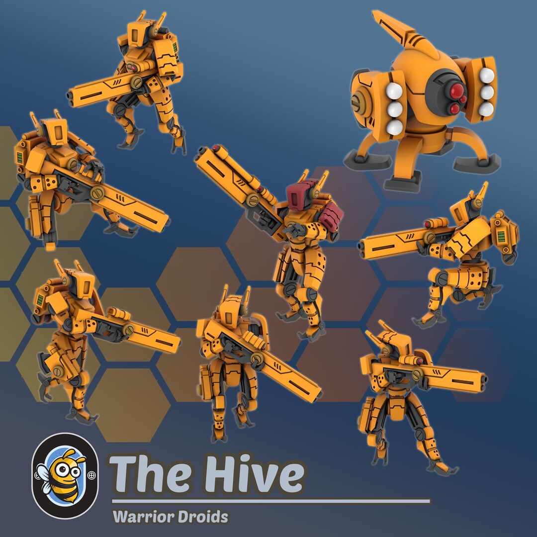 The Hive Warrior Droid Squad - Etsy
